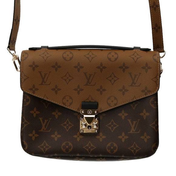 Louis Vuitton | Bags | Louis Vuitton Pochette Metis Mm Monogram Reverse Shoulder Bag Brown ...